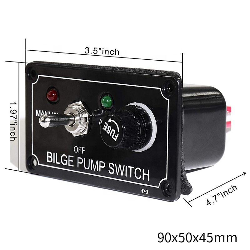 3-way 12V/24V Toggle Bilge Pump Switch Panel - Buy Bilge Pump Switch ...