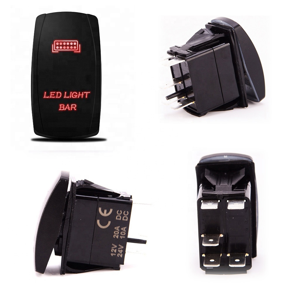 Custom Pattern 2 Lens 5 Pin Marine RV Laser Etching Carling Style ...