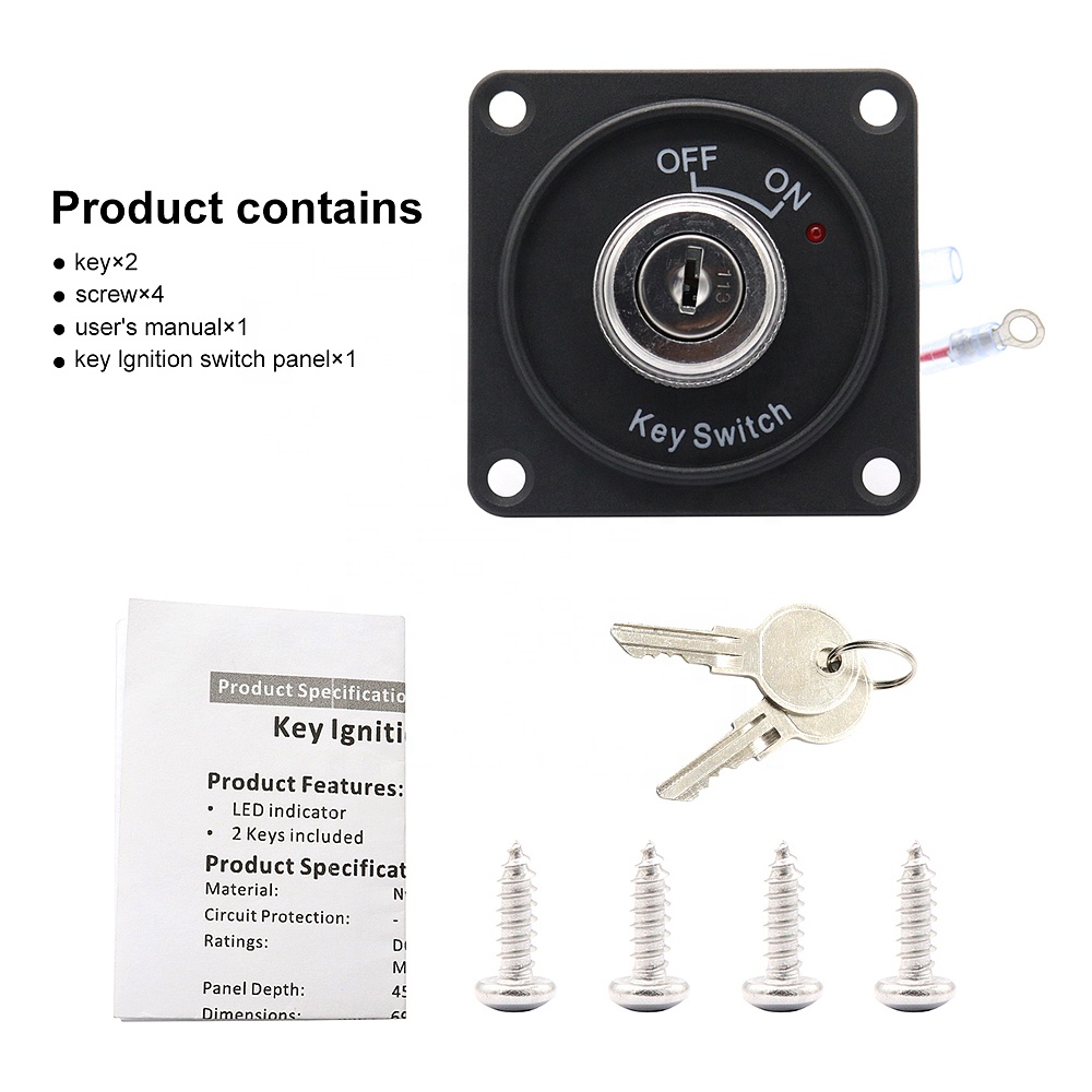 Key Rotary Start Preheating Switch Panel Function ON-OFF - Buy Key ...