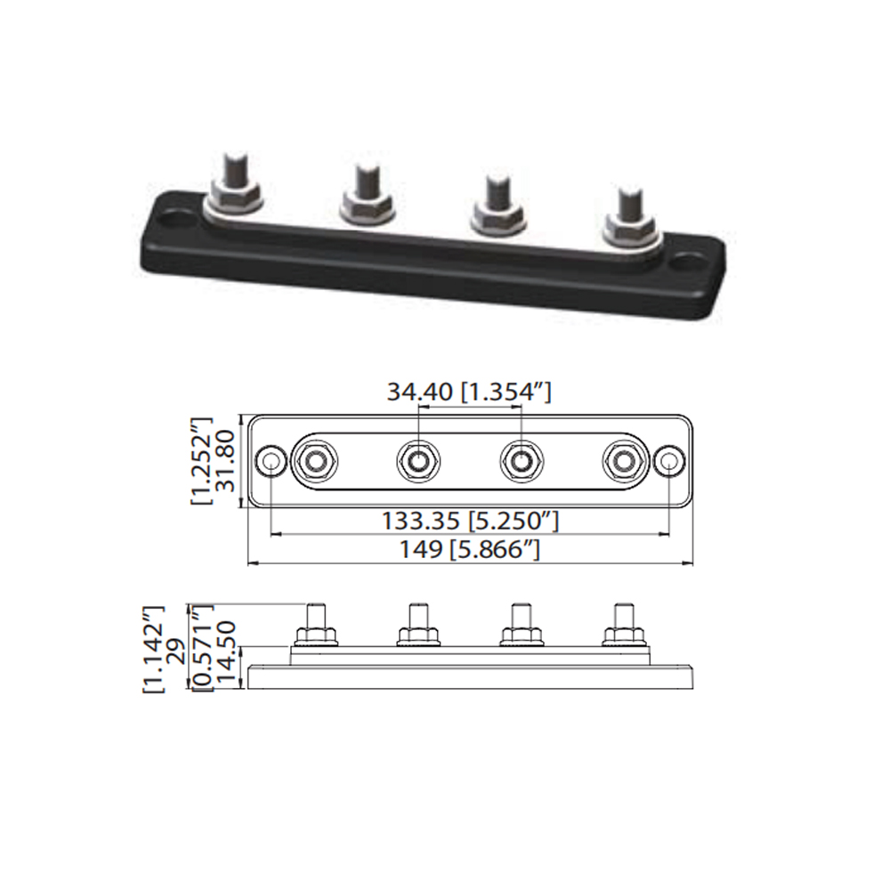 Wholesale 100A 150A 250A 600A 4-way PBT Dustproof Cover Tin-plated ...
