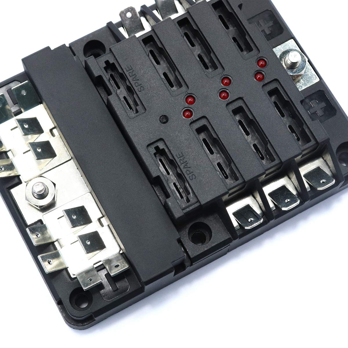 6 way Quick Connect Terminal ATC Type Blade Fuse Box with Negative ...